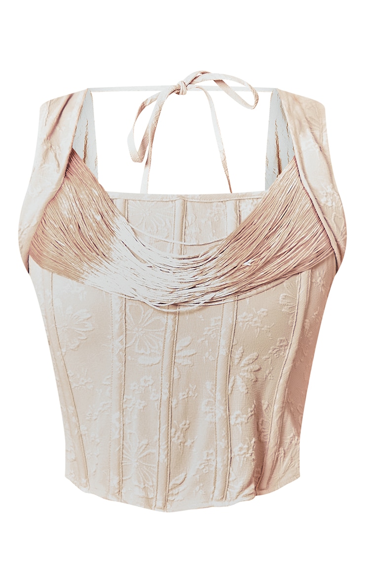 Pink Embossed Corset Top | Tops | PLT