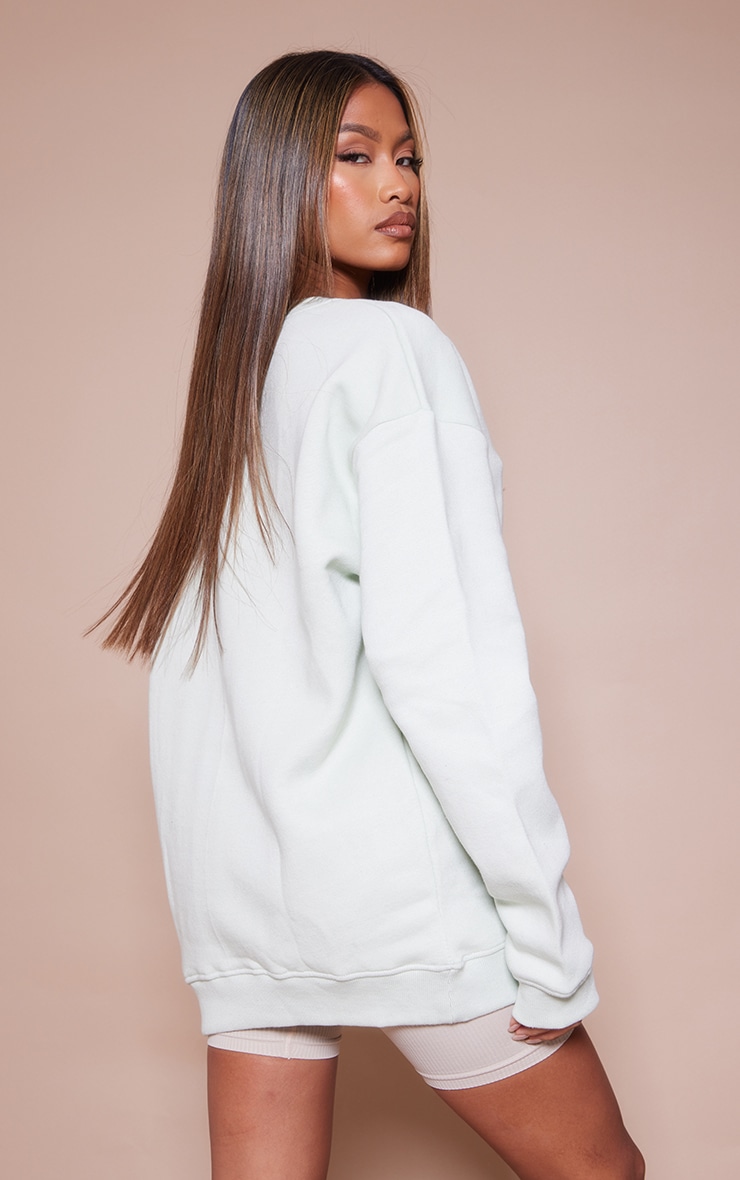 Mint Oversized Sweatshirt | Tops | PrettyLittleThing IE