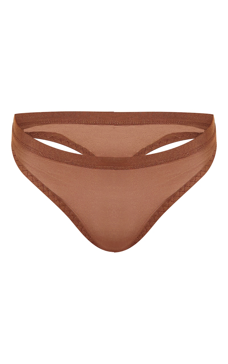 Chocolate Mesh Briefs | Lingerie & Nightwear | PrettyLittleThing AUS
