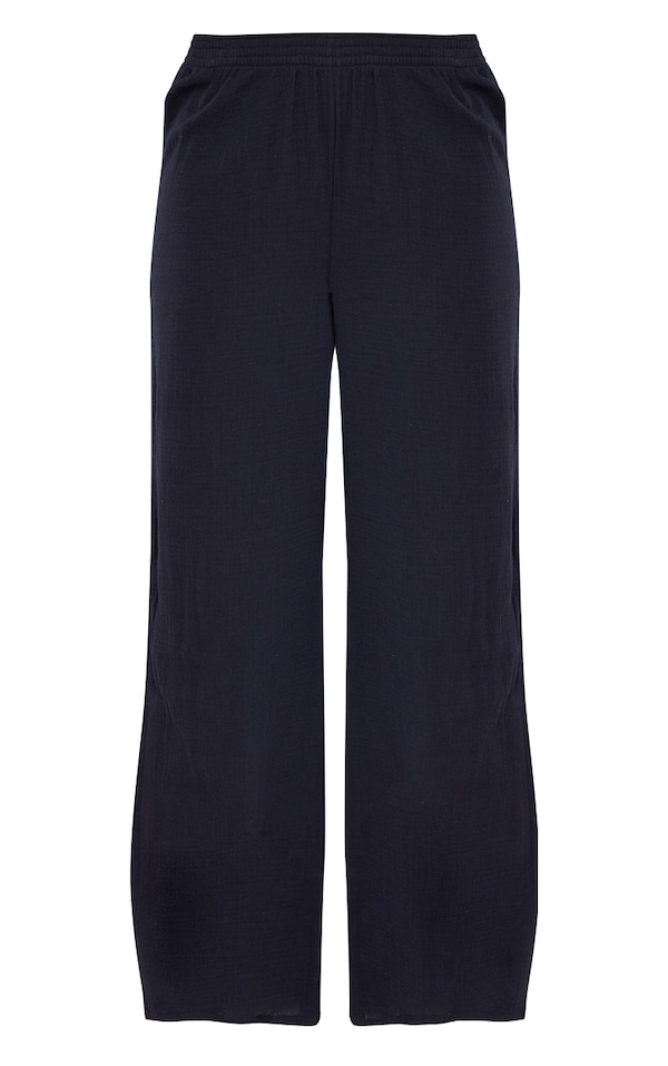 Black Cheesecloth Wide Leg Pants | Co-ords | PrettyLittleThing AUS