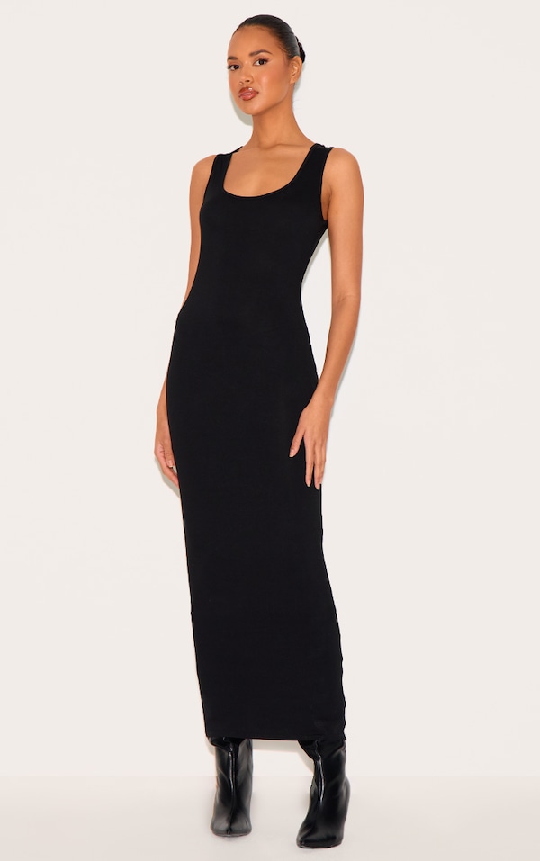 Basic Black Maxi Dress | Dresses | PrettyLittleThing