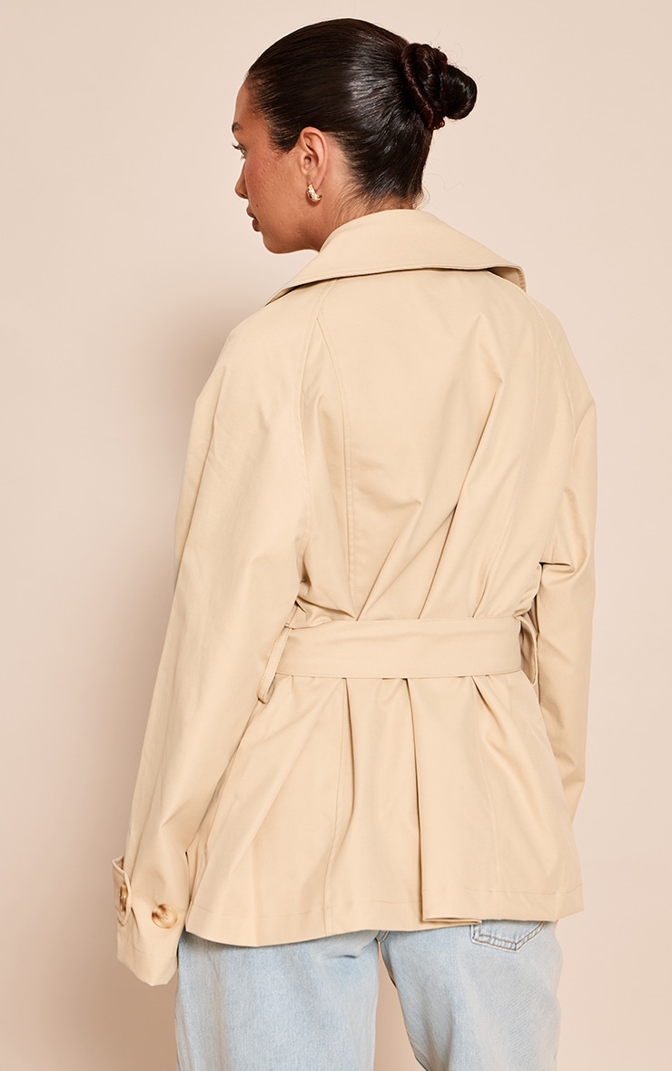 Stone Cropped Storm Flap Detail Trench | Outerwear | PLT