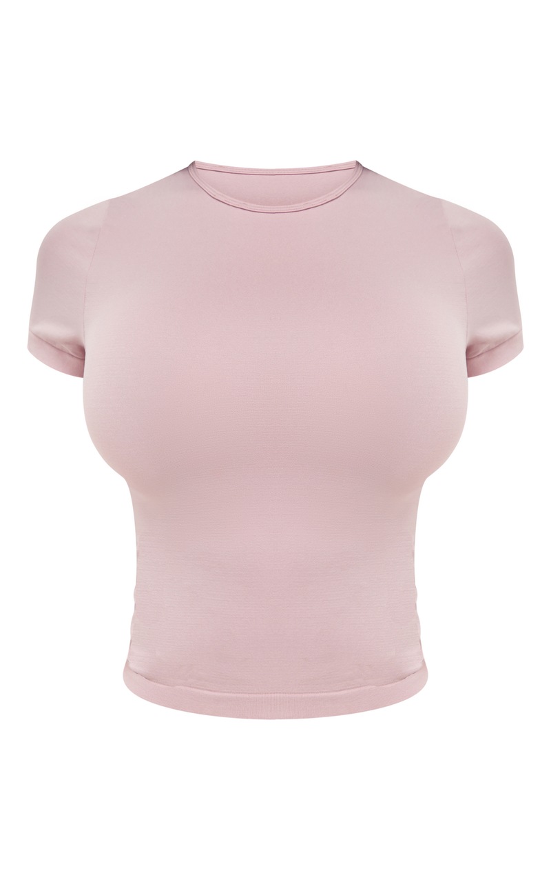 Shape Mauve Stretch Short Sleeve Longline Top | Shape ...
