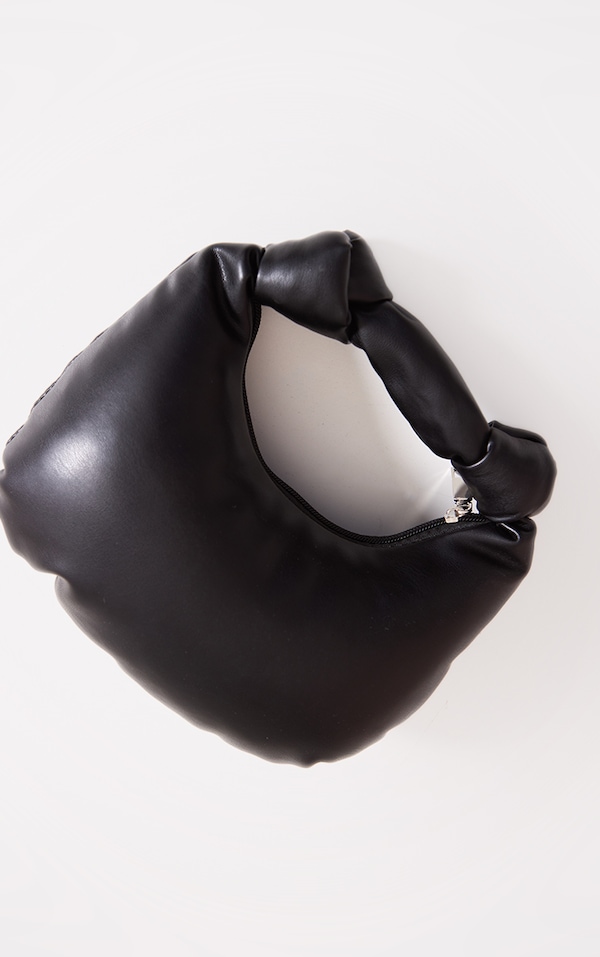 Black Padded Knot Handbag | Accessories | PrettyLittleThing USA