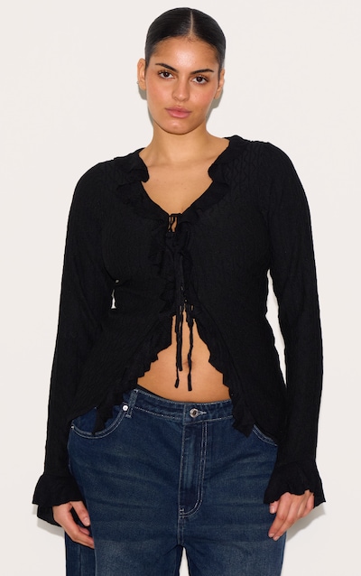 Tie Front Top Plus Size | PrettyLittleThing USA