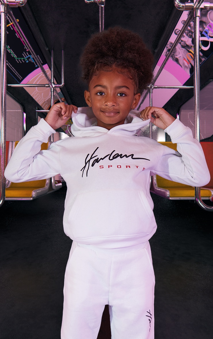 PLT Kids - Hoodie oversize unisexe blanc imprimé | PrettyLittleThing FR