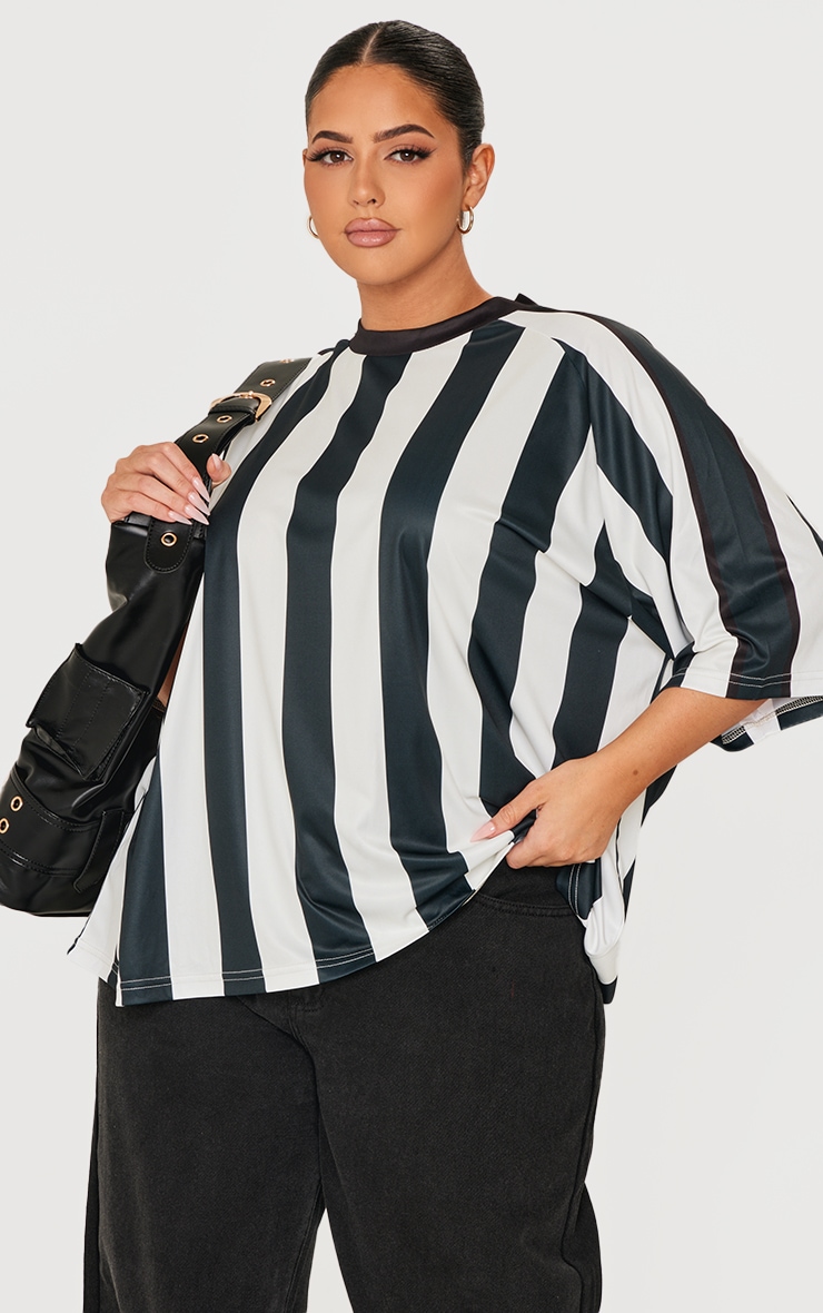 Plus Maillot De Foot Vert Fôret À Rayures | Plus | PLT FR