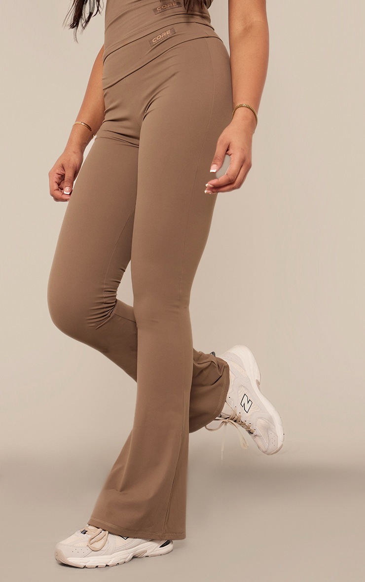 Tall Mocha Core Collection Tab Snatched Sculpt Foldover Pants | Tall ...