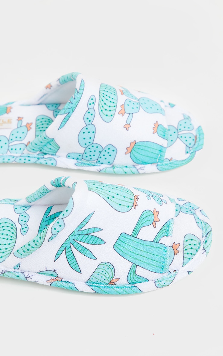 Green Cactus Slippers | Nightwear & Onesies | PrettyLittleThing