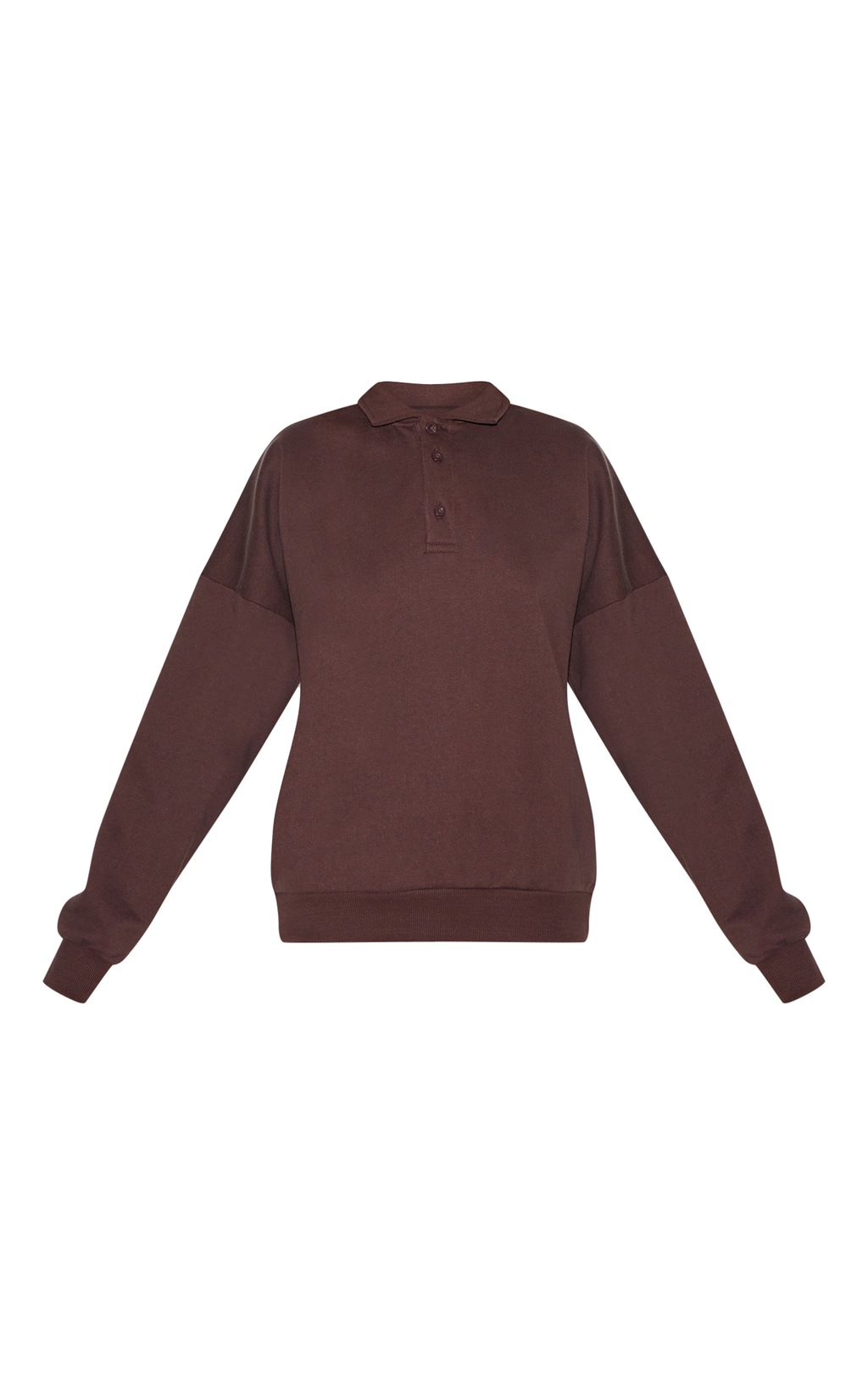 Chocolate Premium Sweat Oversized Polo | Athleisure | PLT AUS