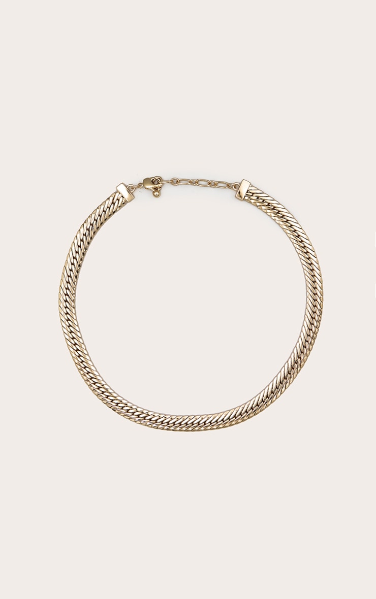 Collier Simple Doré À Chaîne Épaisse | Accessoires | PrettyLittleThing FR