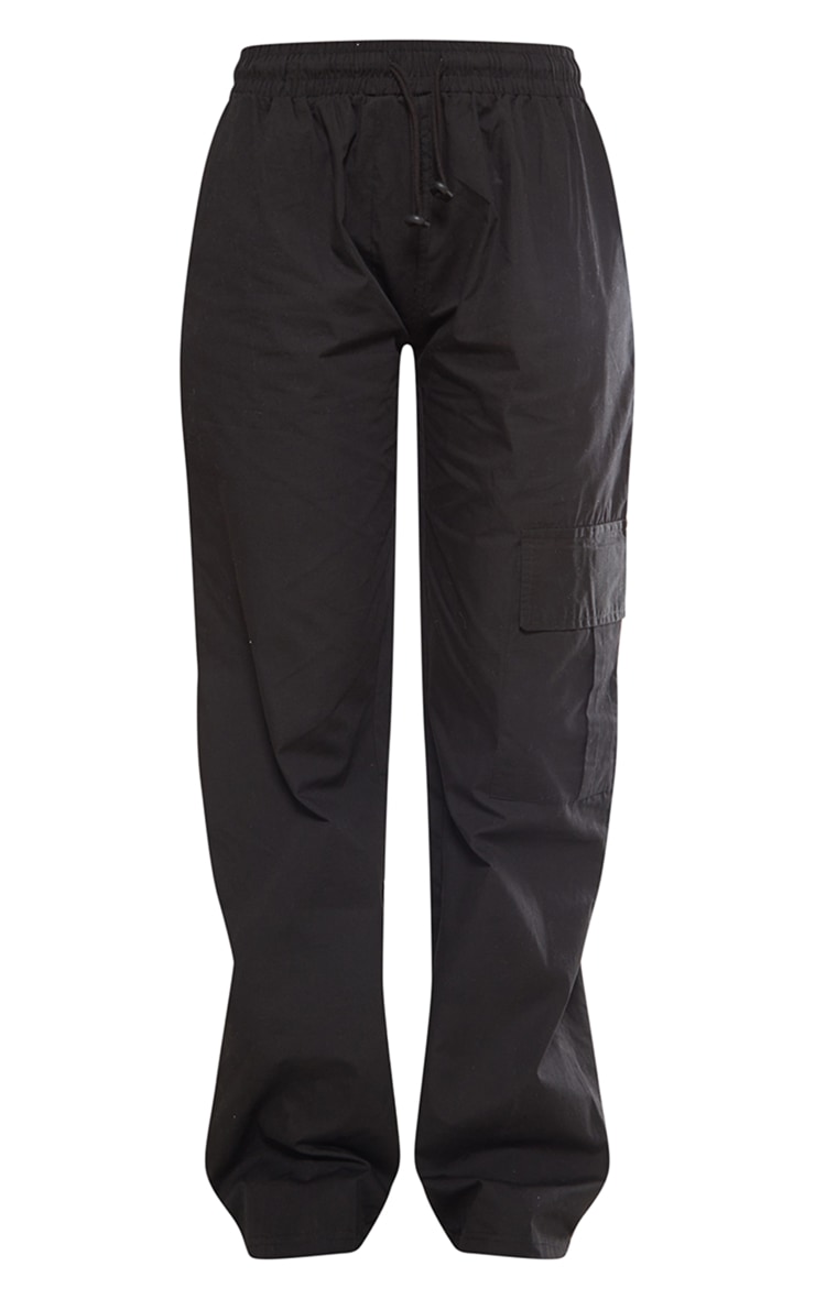 Tall Black Cargos With Toggles | Tall | PrettyLittleThing