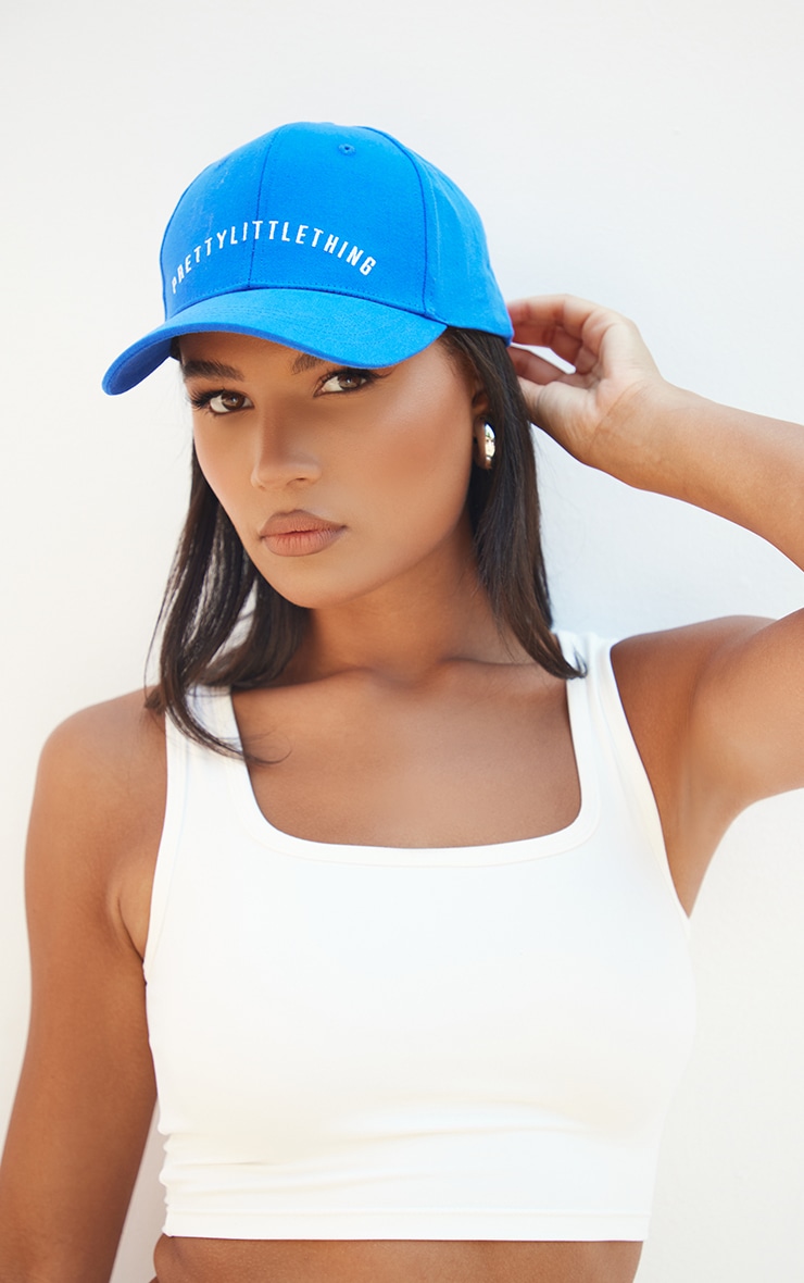 PRETTYLITTLETHING Cobalt Basic Cap | Accessories | PrettyLittleThing USA