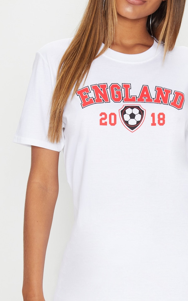 England Slogan Football White T Shirt | Tops | PLT