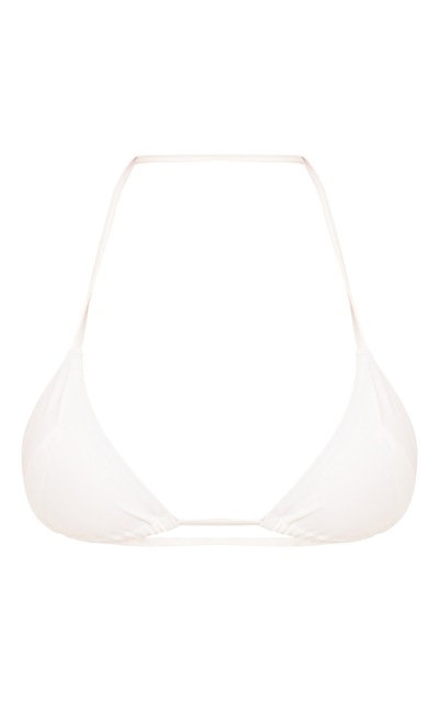 White Triangle Mix & Match Bikini Top | Swimwear | PrettyLittleThing