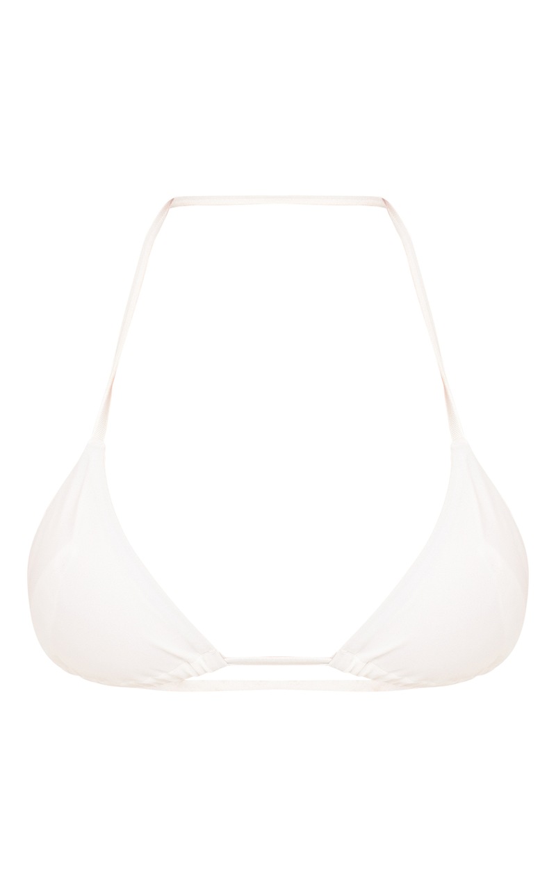 White Triangle Mix & Match Bikini Top | Swimwear | PrettyLittleThing