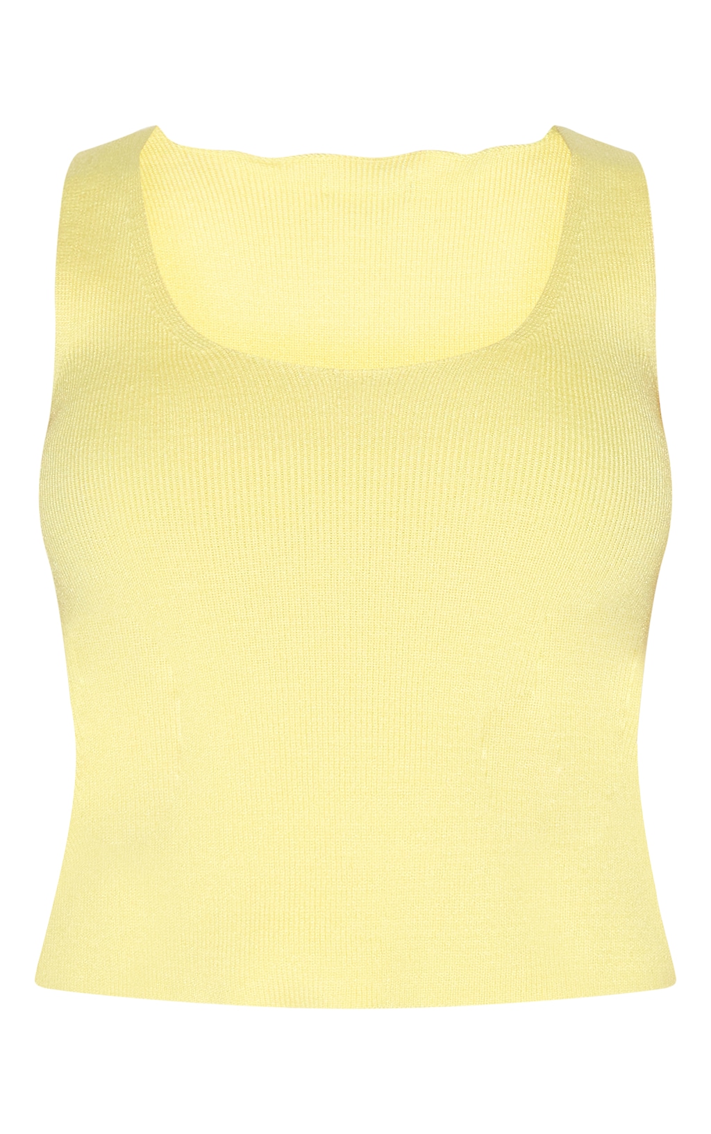 Petite Lemon Knitted Scoop Neck Vest Top | Petite | PLT
