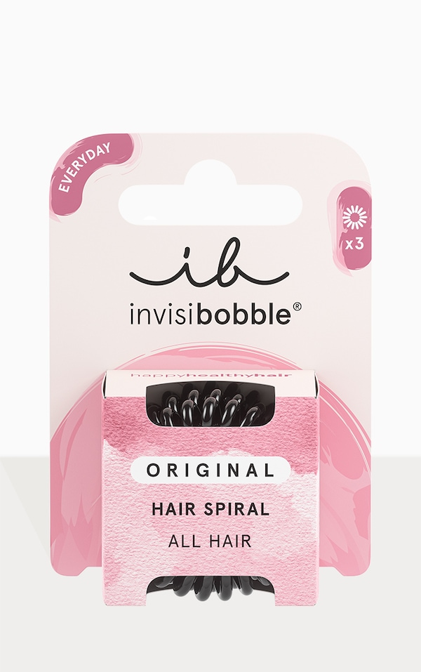 Invisibobble Original True Black Spirals 3 Pack | PrettyLittleThing AUS