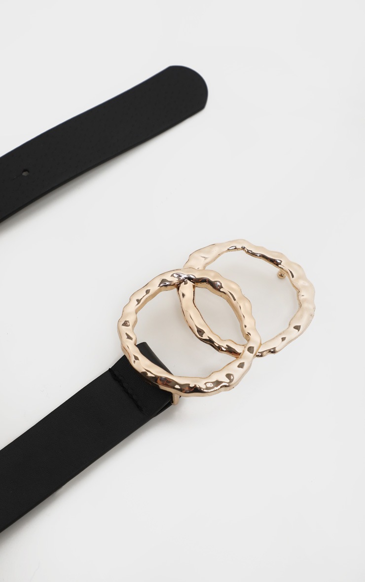 Black Double Ring Buckle Belt | Accessories | PLT