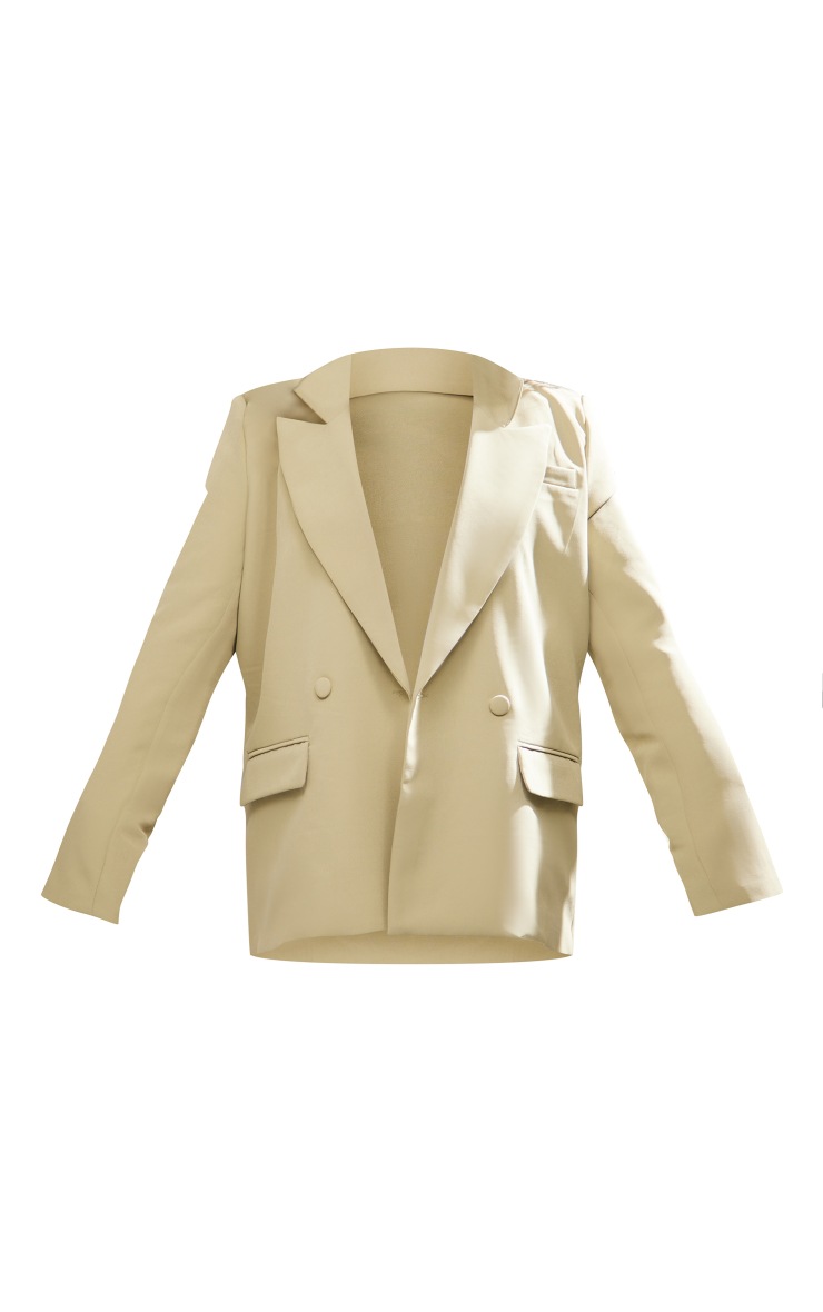 Sage Double Breasted Oversized Boxy Fit Blazer | Outerwear ...