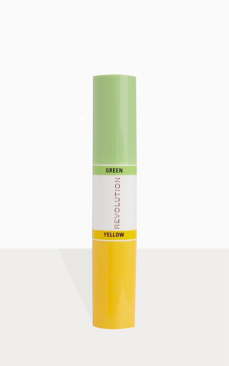 Makeup Revolution Correcting Stick Yellow Green | PrettyLittleThing SA