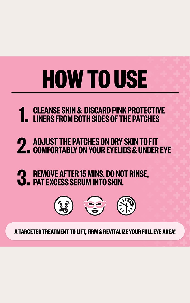 Peace Out Retinol Eye Lift Patches 5 Pairs | Beauty | PrettyLittleThing