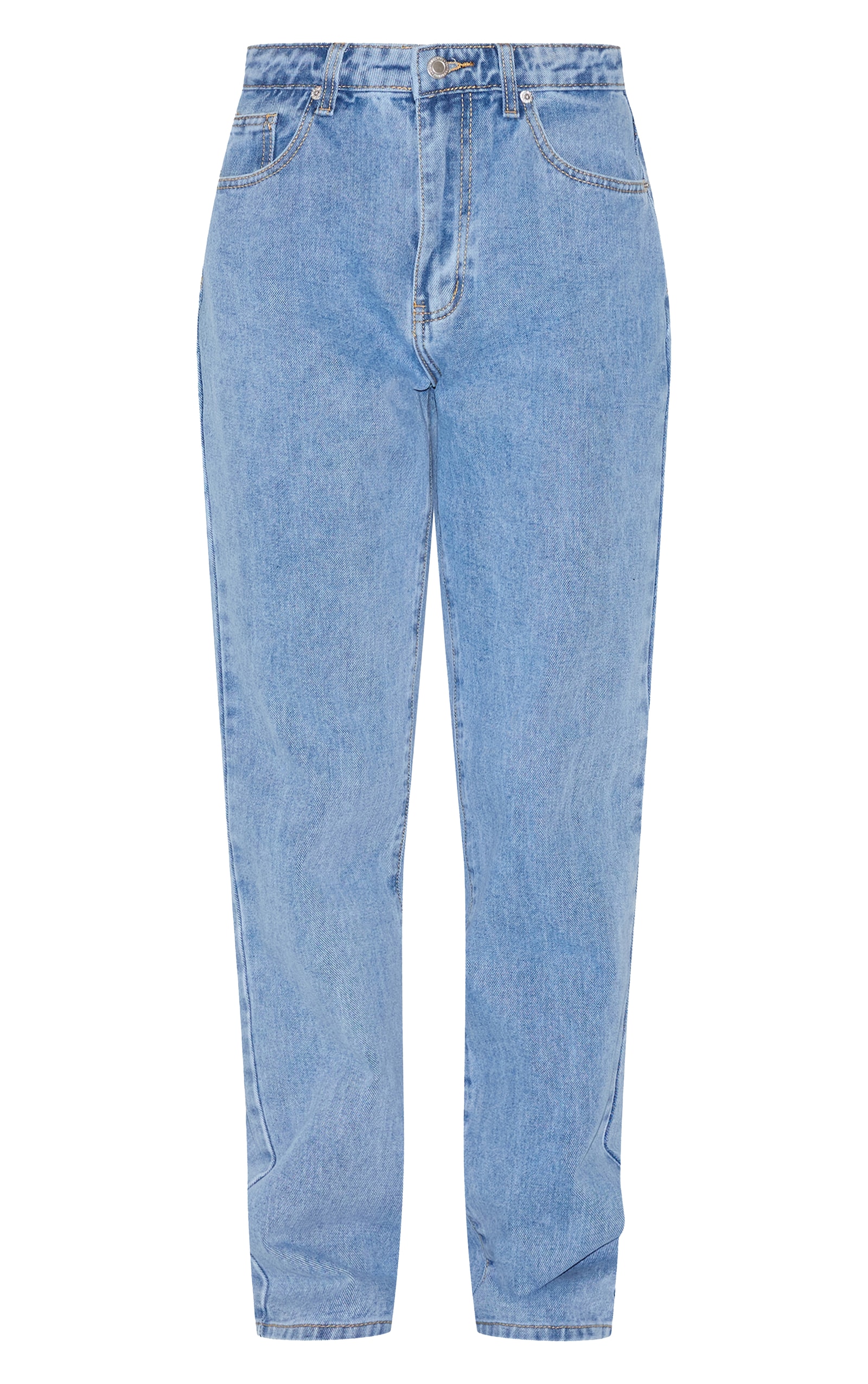 PLT Mid Blue Wash High Waist Straight Leg Jeans | Denim | PLT