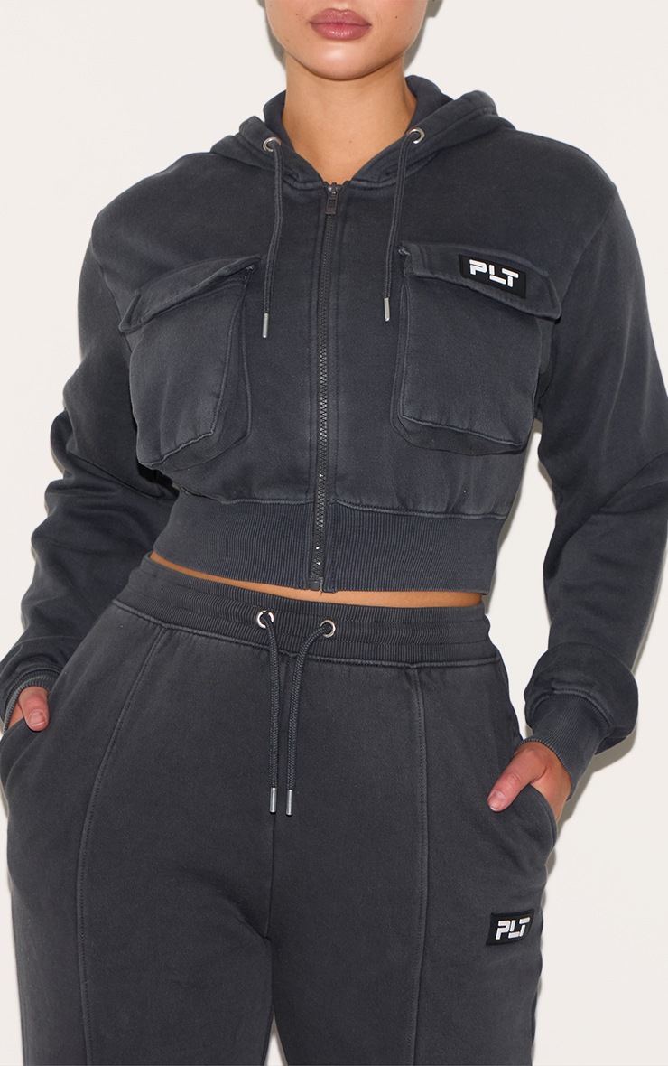 PLT Shape Washed Charcoal Wide Leg Sweatpants | Shape | PrettyLittleThing USA