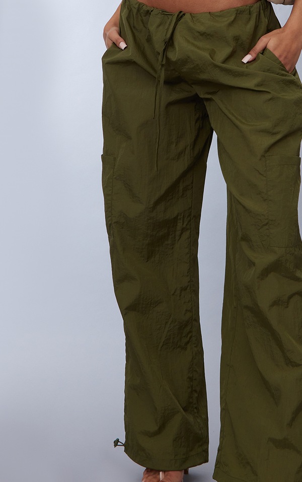 Khaki Lightweight Parachute Pocket Toggle Cargo's | Bottoms | PLT USA