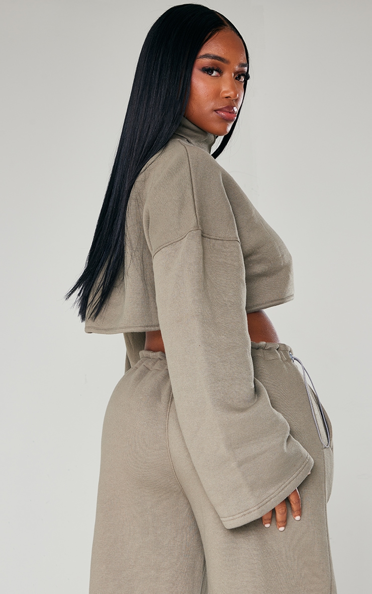 Shape Khaki High Neck Roll Neck Jumper | PrettyLittleThing AUS