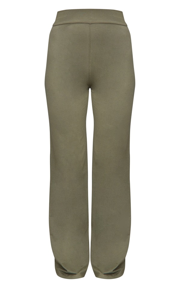 Moss Khaki Soft Touch Wide Leg Pants | PrettyLittleThing USA