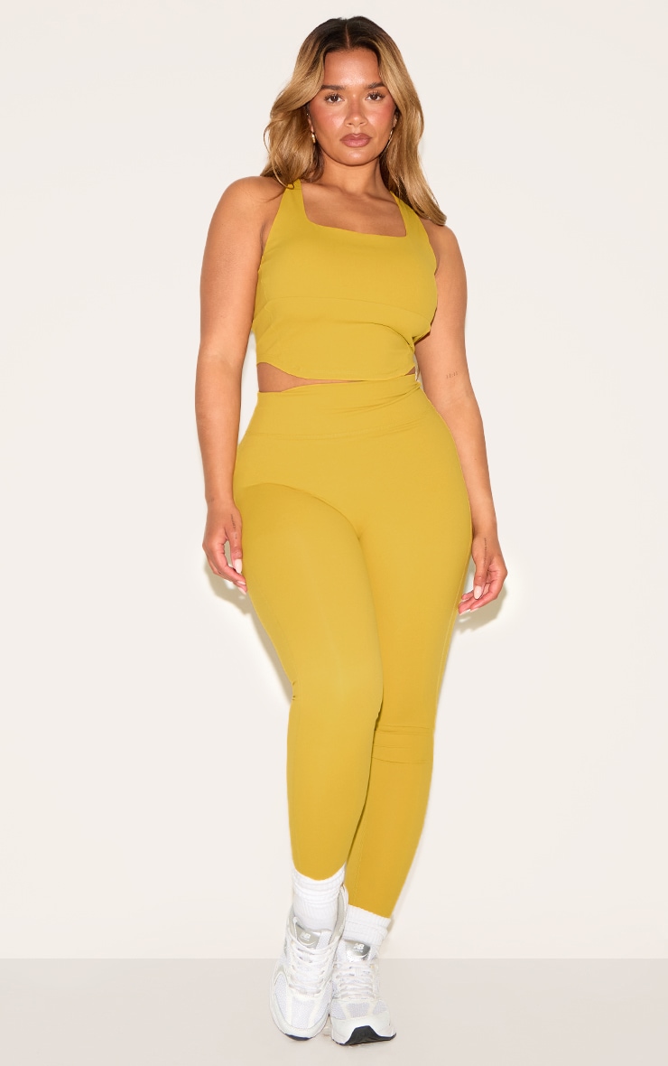 Shape Olive Active Highwaisted Ruched Bum Leggings | Shape | PrettyLittleThing CA