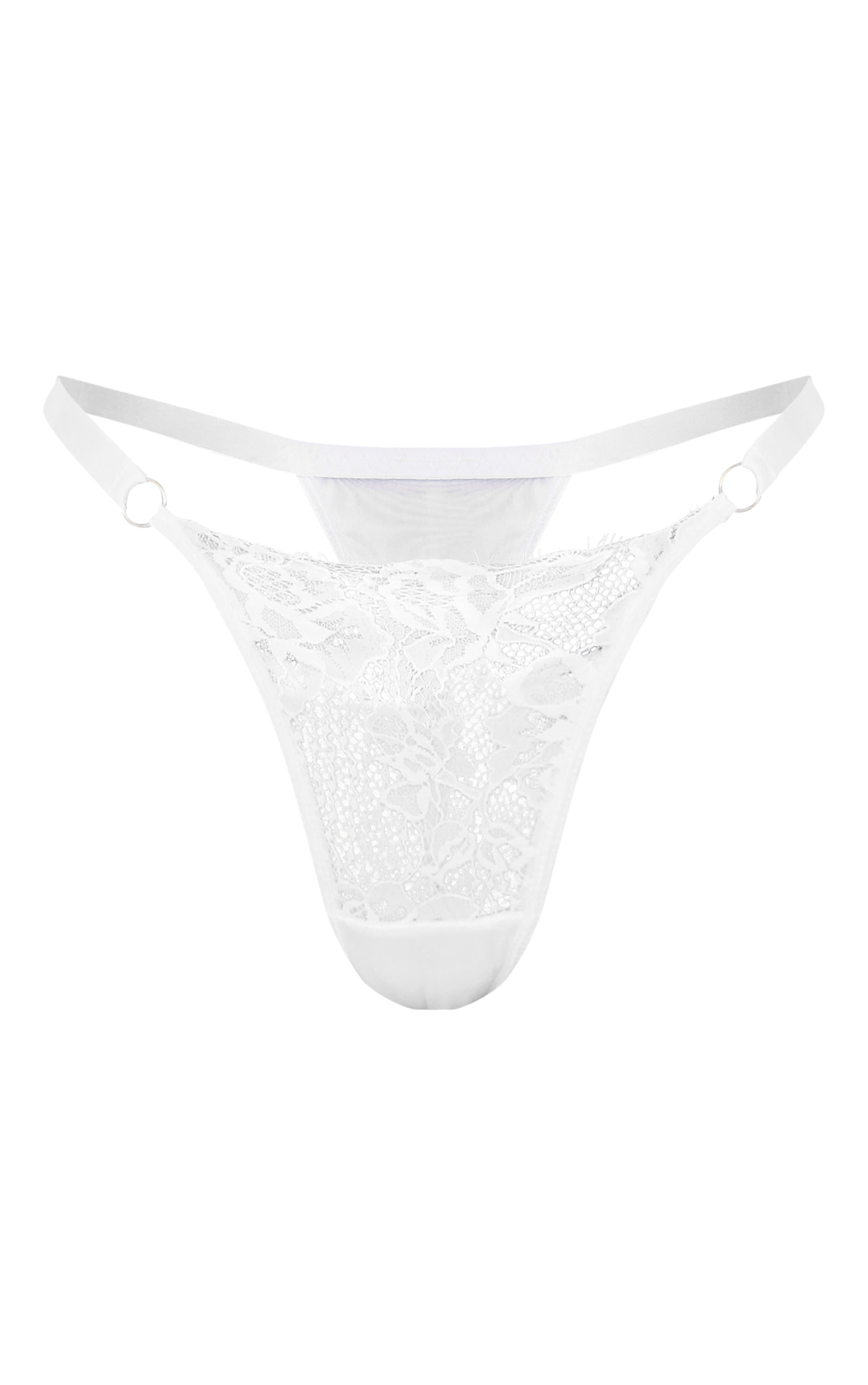 White Eyelash Lace Thong | Lingerie & Nightwear | PLT