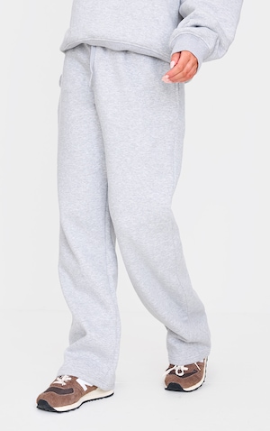 Ash Grey Drawstring Wide Leg Sweatpants | Athleisure ...