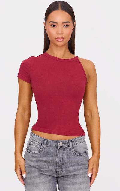 Womens burgundy tops | PrettyLittleThing AUS