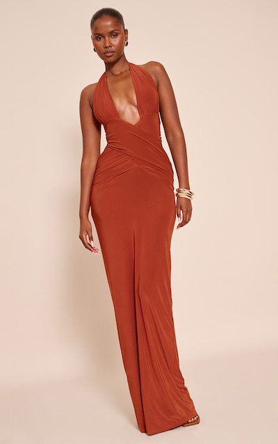 Rust dresses | PrettyLittleThing