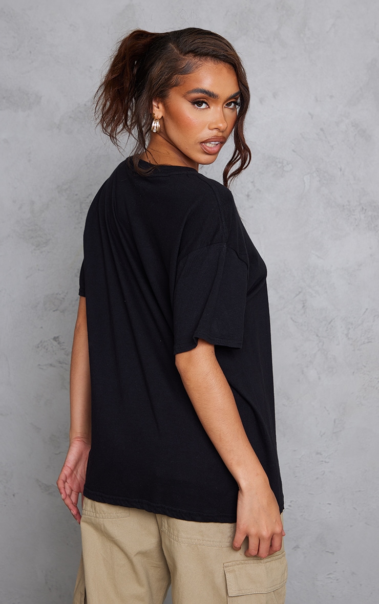 Black Tupac Print T Shirt | Tops | PrettyLittleThing USA