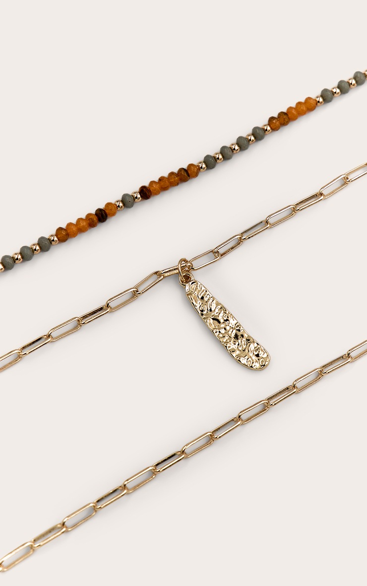 Multi Bead Multi Chain Necklace | Accessories | PLT