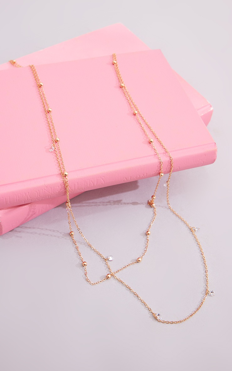 Gold Large Jeweled Layered Belly Chain | Accessories | PLT