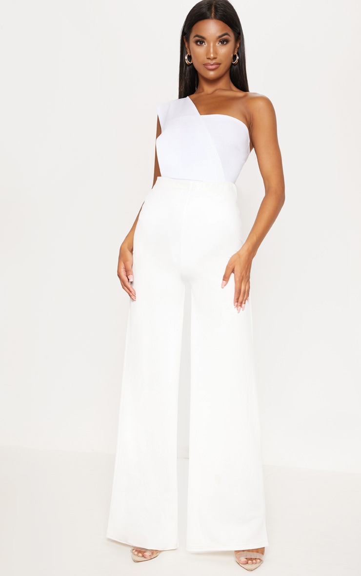 Body blanc manche unique. Tops | PrettyLittleThing FR