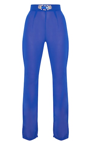 Premium Blue Jeweled Front Beach Flares | PrettyLittleThing USA