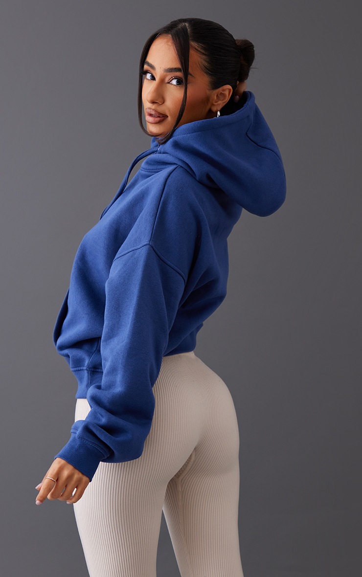 Petite Navy Basic Oversized Hoodie | Petite | PrettyLittleThing