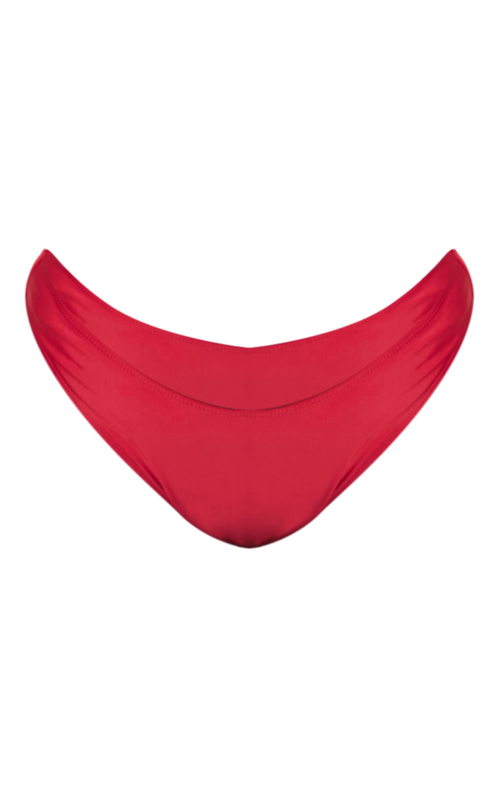 Plus Burgundy Tanga Bikini Bottoms | Plus Size | PrettyLittleThing USA