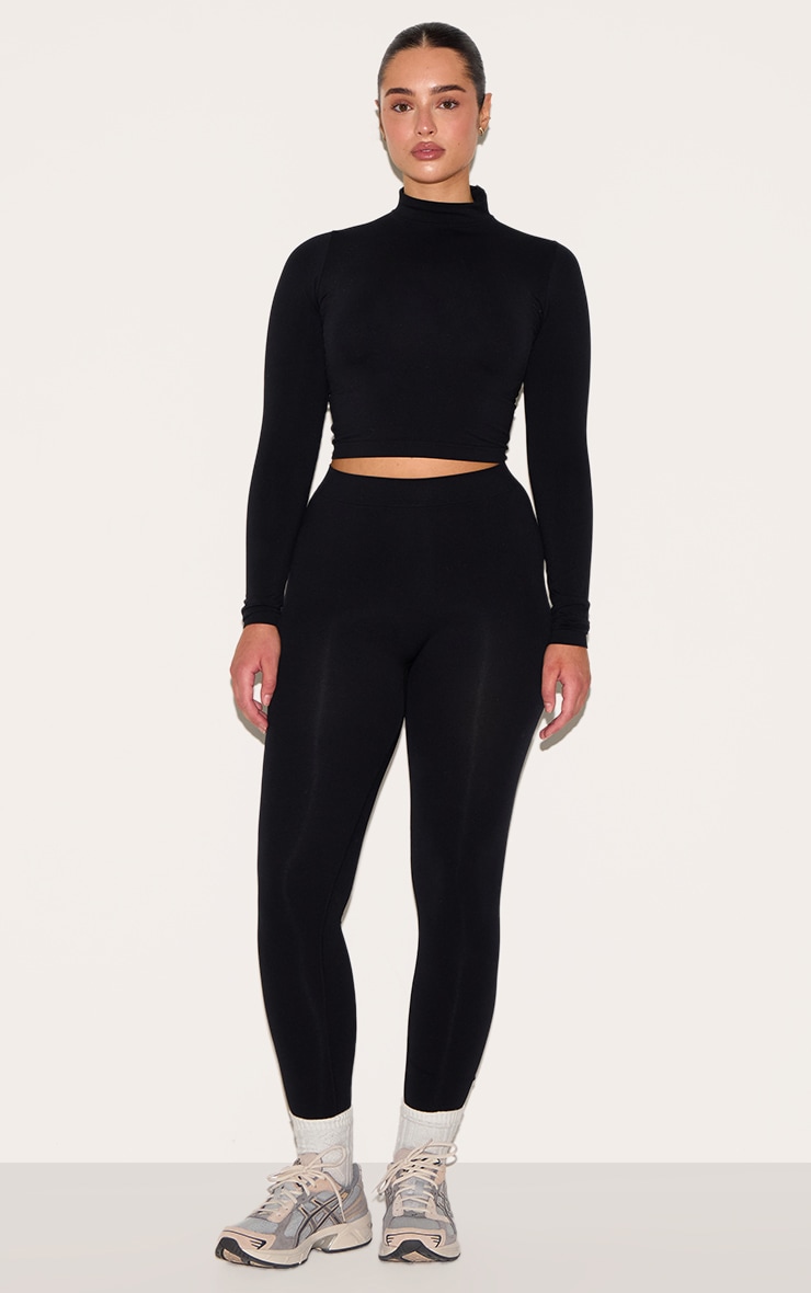 Shape Legging Taille Haute En Sculpt Noir | Shape | PrettyLittleThing FR