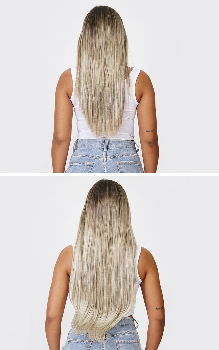 Lullabellz Extension cheveux lisses épais 1 pièce 61 cm clips ...