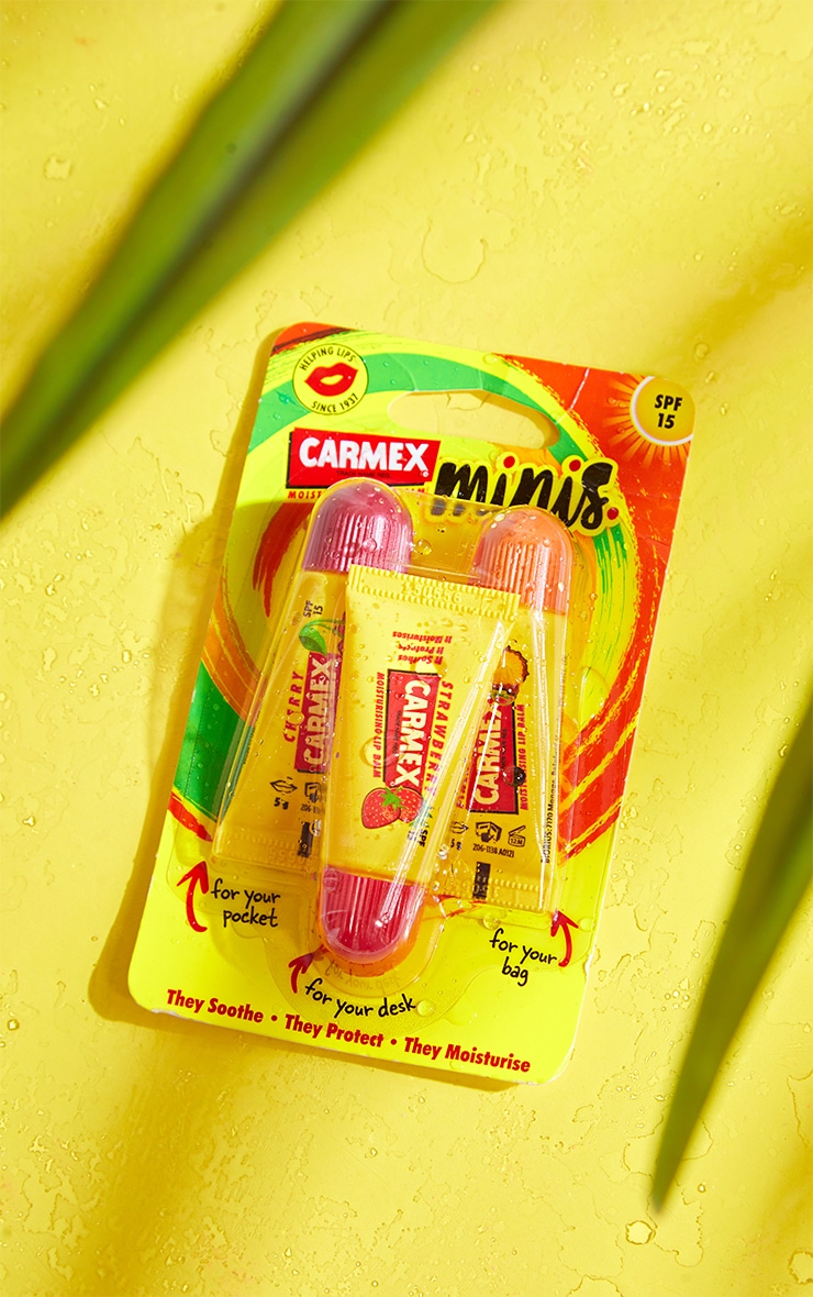 Carmex Lip Balm Minis Assorted Flavours 3 Pack | PrettyLittleThing