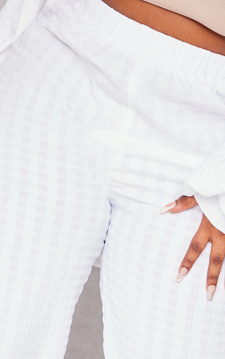 Plus - Jogging blanc texturé | PrettyLittleThing FR