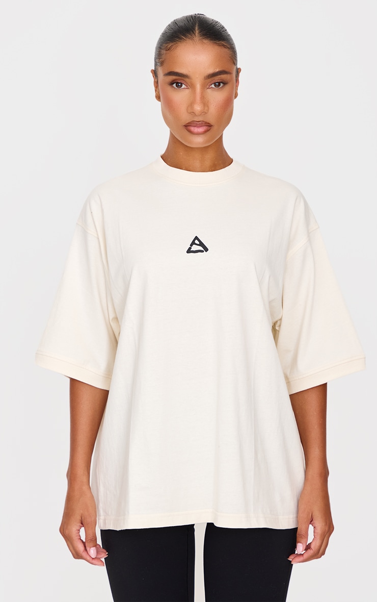 Butter Yellow Print Oversized T-Shirt | Athleisure | PLT USA