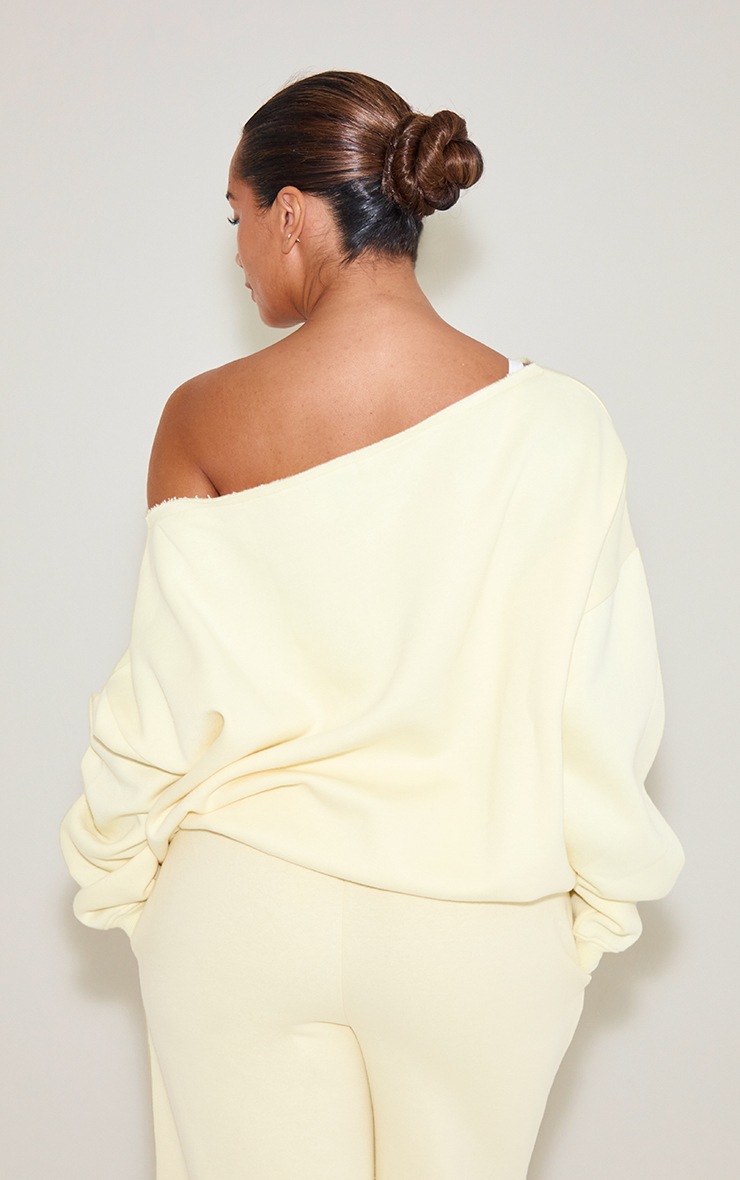 Shape Lemon Sweat Raw Edge Slouch Sweatshirt | Shape | PLT