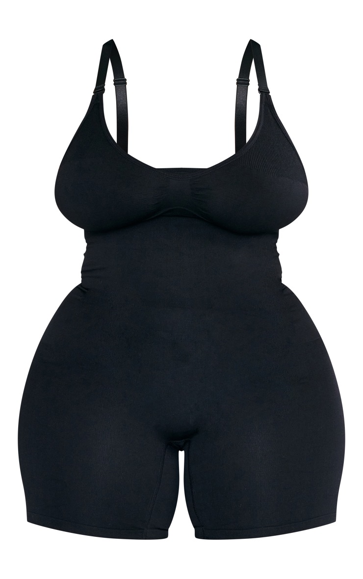 Plus Black Shapewear Unitard | Plus Size | PrettyLittleThing USA